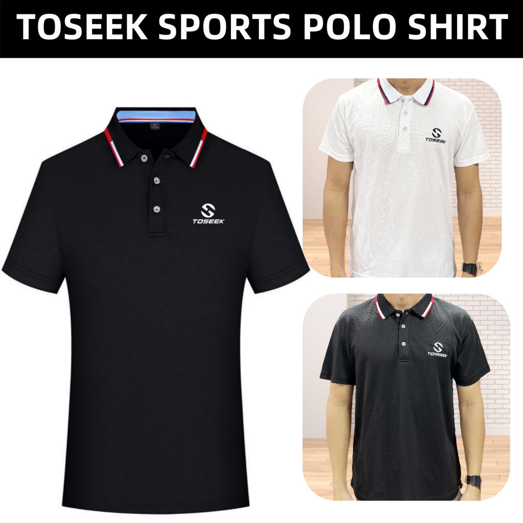 TOSEEK Fashion Sports Polo Shirt Men's Clubs & Racquets Shirt/Cycling ...