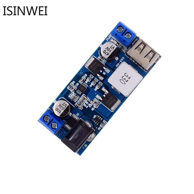 DC-DC 24V/12V To 5V 5A Step Down Power Supply Buck Converter Replace LM2596S Adjustable USB Step ...