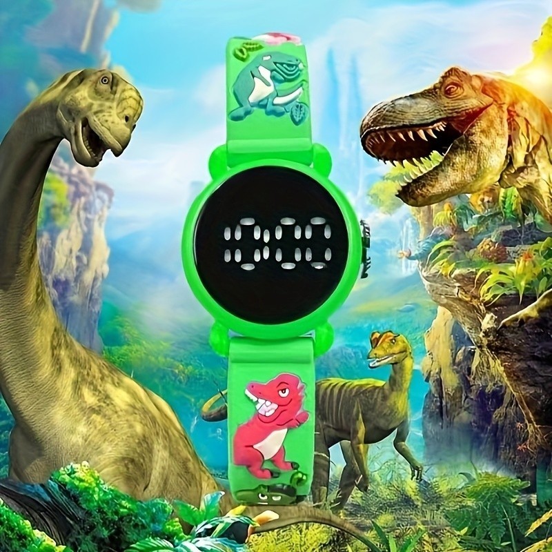 Kegllect Children's LED Digital Watch Cute Catoon 3D Tyrannosaurus Rex ...
