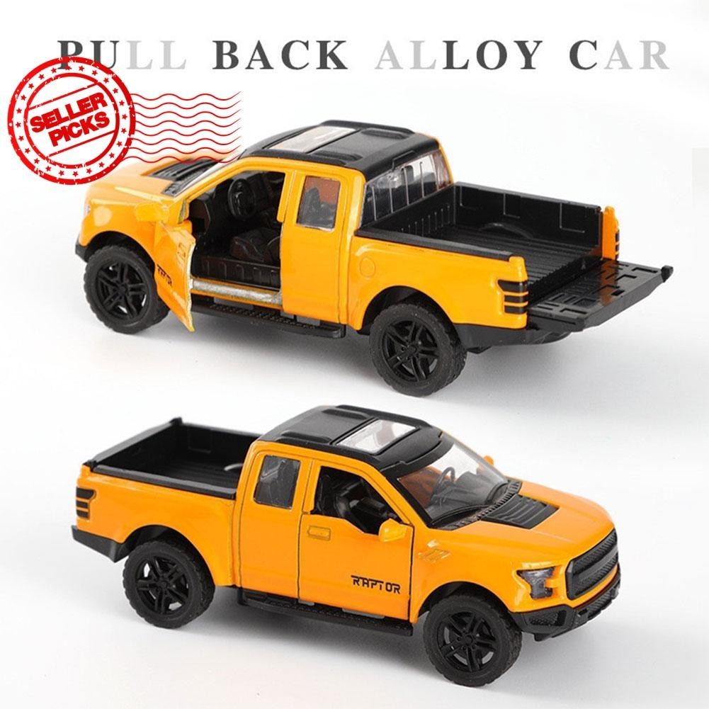 Ford Raptor Alloy Car Model Diecast Pull Back Car For Kids Truck Toys ...