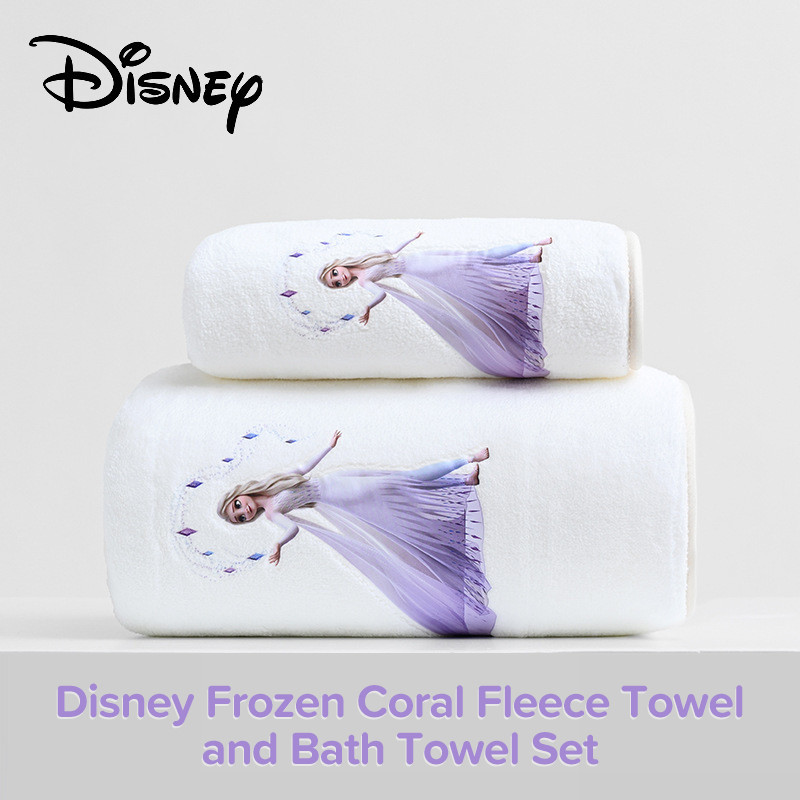 Disney Children's Frozen Towel Pure Cotton Cut Fleece Child Towel Baby ...