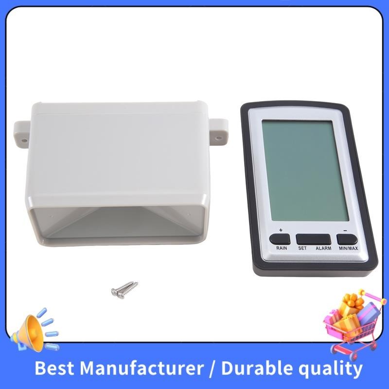 Wireless Rain Meter Gauge Weather Station Indoor/Outdoor Temperature ...