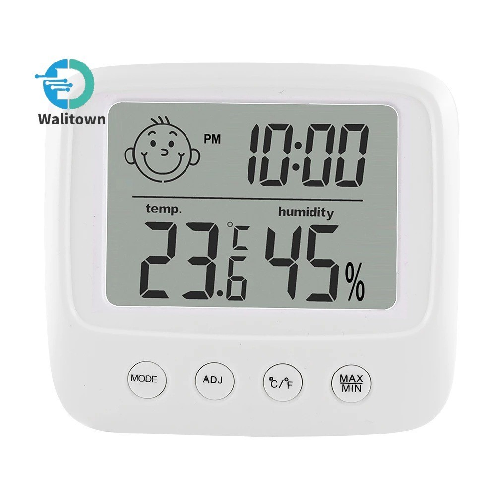 Smiley Face Household Temperature and Humidity Meter Without Backlight ...