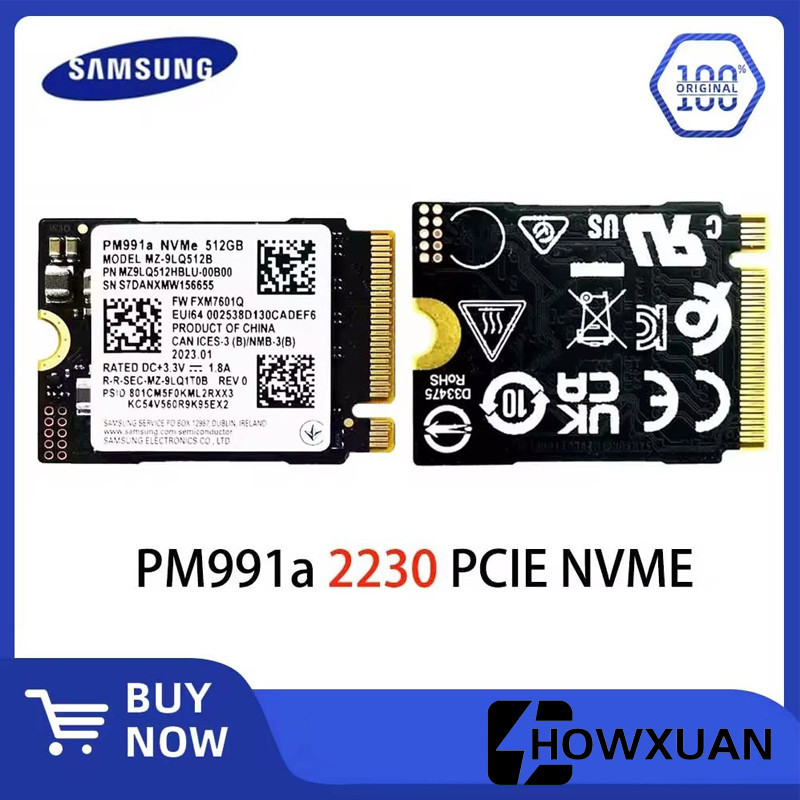 Samsung PM991a 256GB 512GB 1TB SSD M.2 2230 NVMe Replacement SSD ...