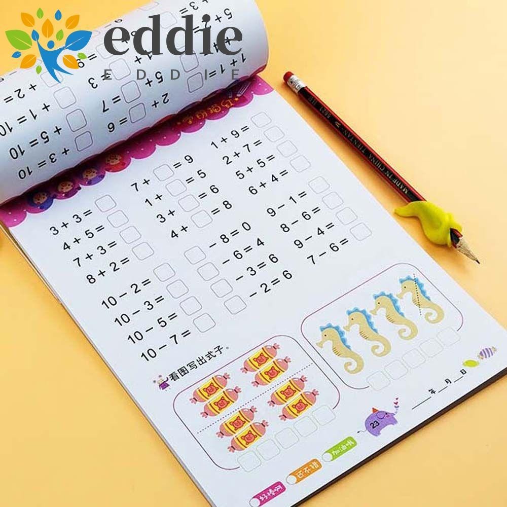 26EDIE Kids Math Exercise Book Children Colorful Practice Math ...