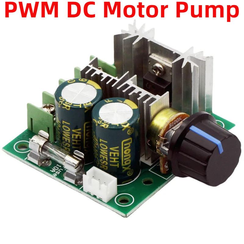 1/2/5pcs PWM DC Motor Governor Pump Stepless Speed Regulation Switch 12v-40v 10A External ...