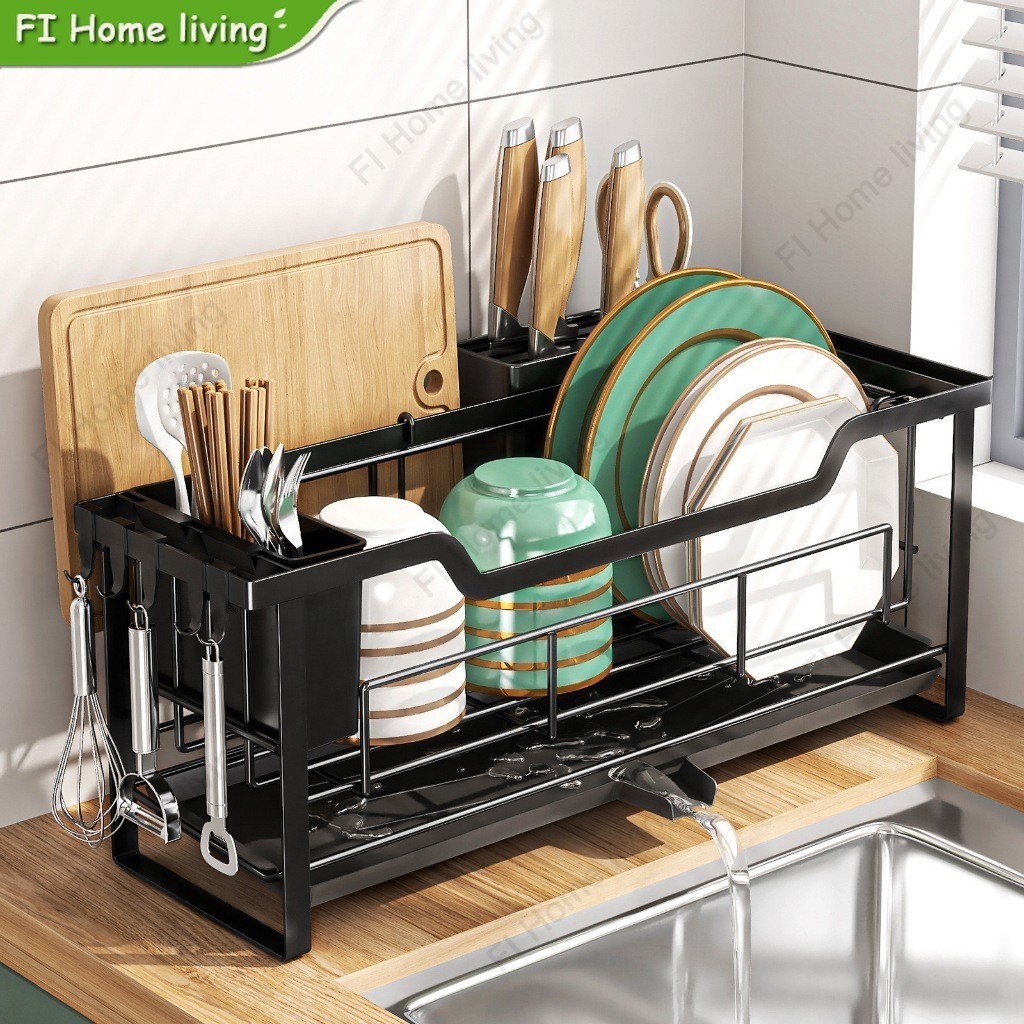 dish rack kitchen organizer plate kitchen rack next to sink kitchen ...