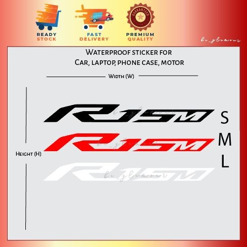 Yamaha R15M Sticker Reflective yzf Stiker racing motogp motorsport ...