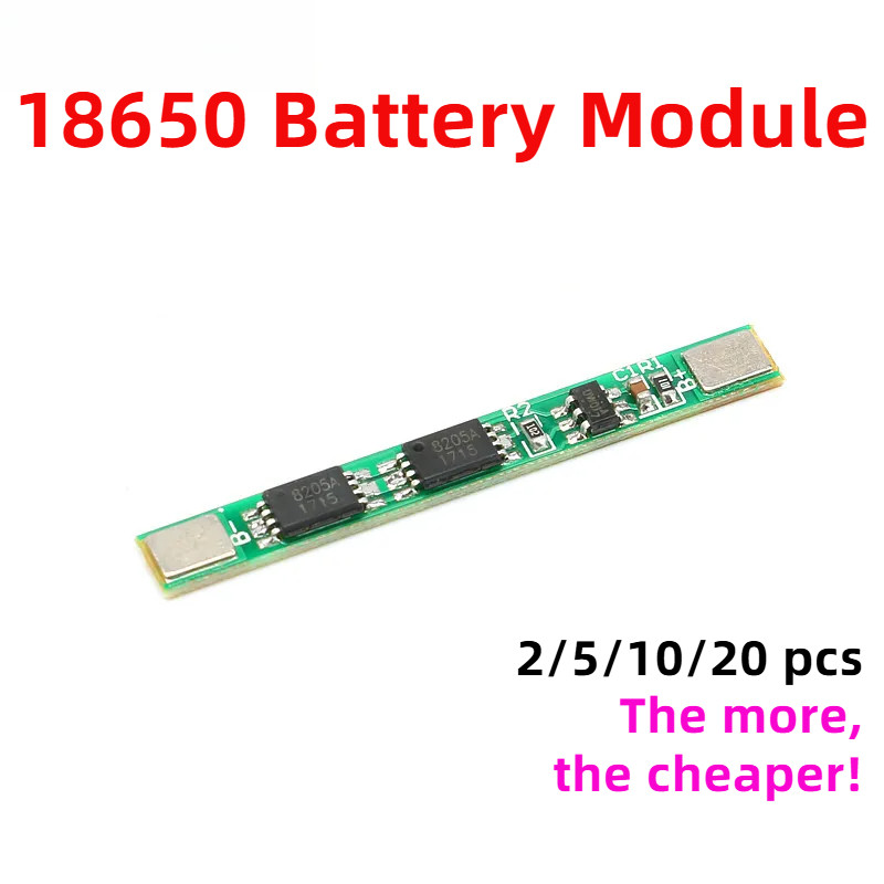 20pcs/2pcs 18650 Battery Protection Board Module 1S 3.7V 4A li-ion BMS ...