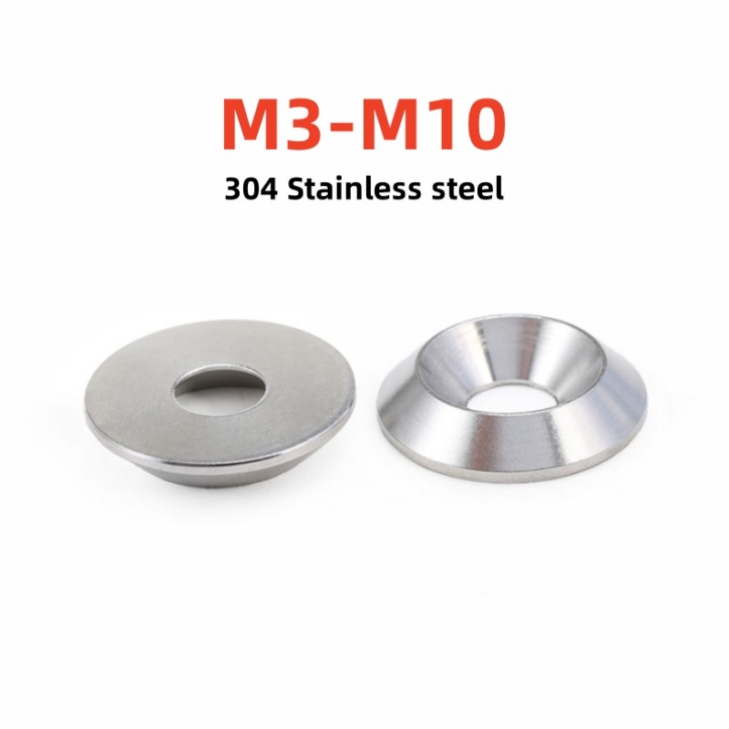 M3 M4 M5 M6 M8 M10 304 Stainless Steel Countersunk Washer Conicalsolid ...