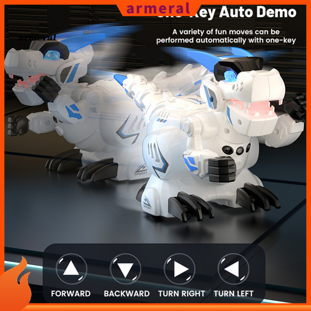 [New] Dinosaur Toy Intelligent Programming Dinosaur Toy Remote Control Dinosaur Toy with Led ...