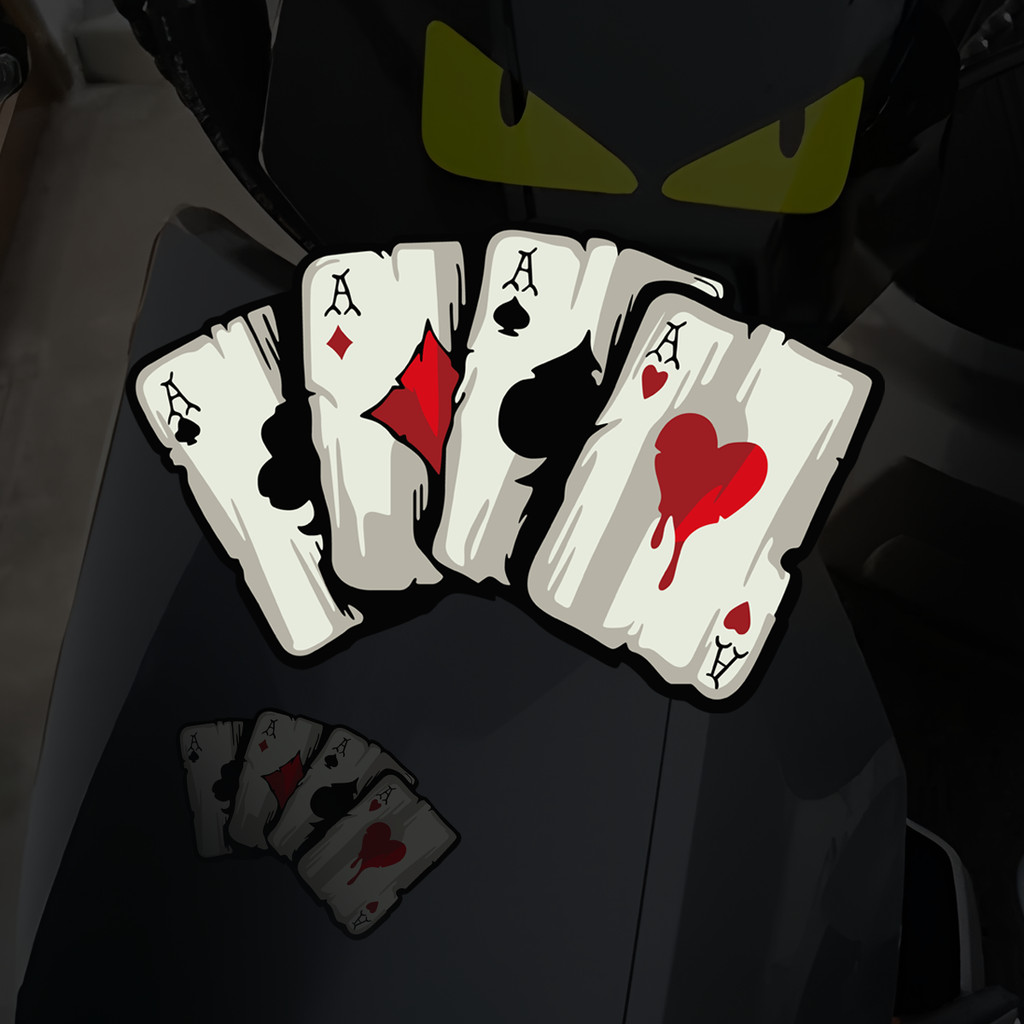 JDM poker Car Stickers Cover Scratches Car Modification Stickers ...