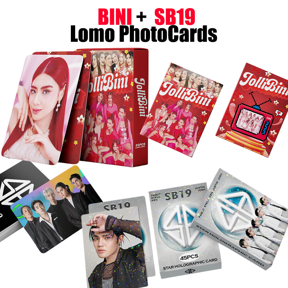 Bini jollibini Photocards SB19 Lomo Cards Jollibee Photocard BINI ...
