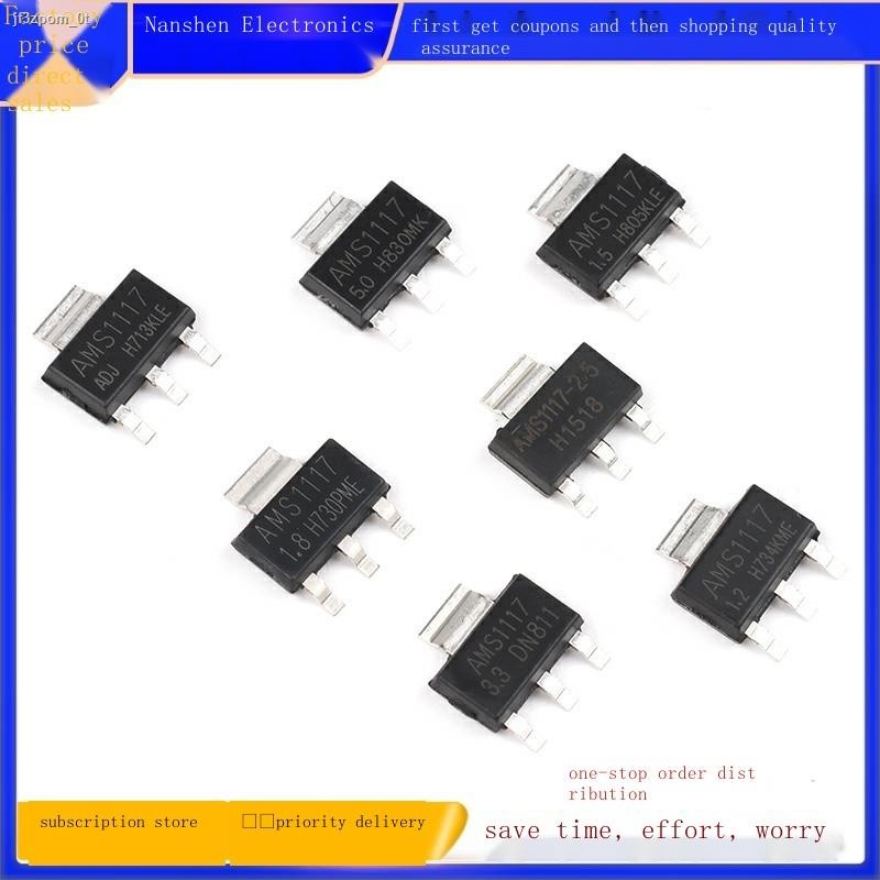 COD/AMS1117-3.3V1.2V1.5V1.8V2.5V5.0V ADJ voltage regulator chip SOT223 ...