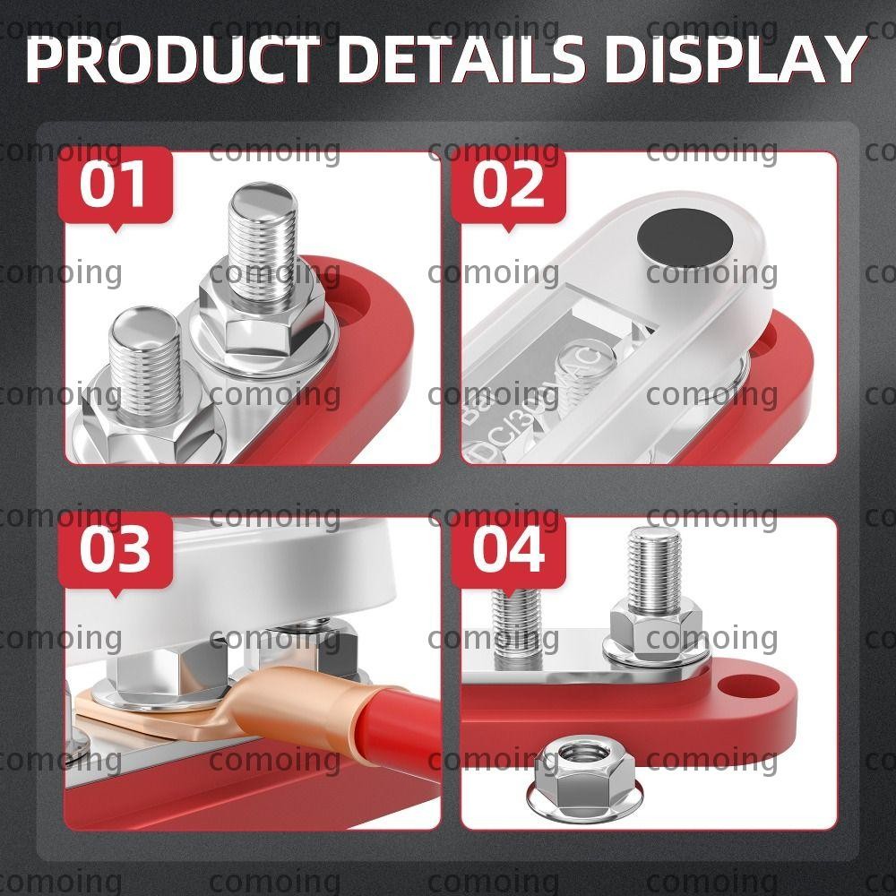 COMOING Power Distribution Block, Bus Bar with Cover Automobile busbar ...