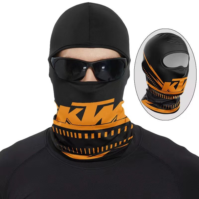 KTM Cycling Neck Motorbike Full Face Mask Black | Shopee Philippines