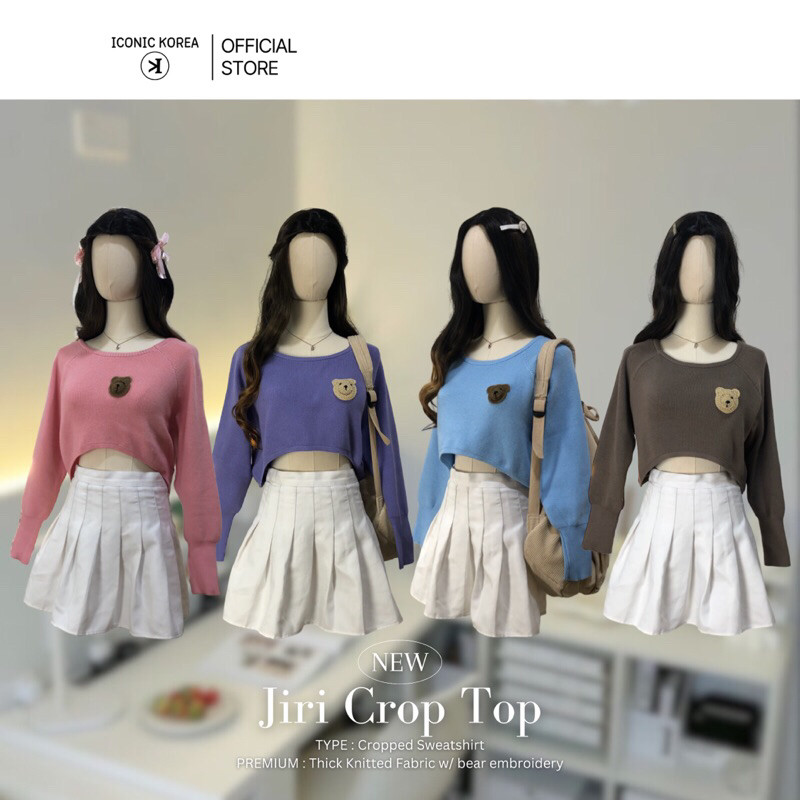 Iconic Korea Studio Jiri Crop Top (Brand new Stretchable Premium ...