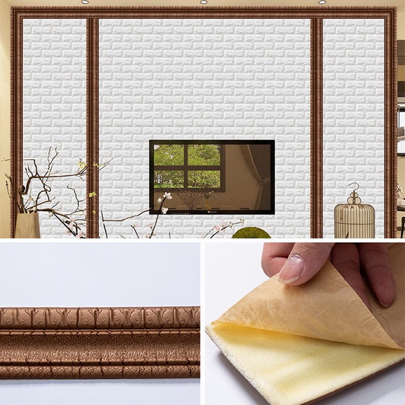 Wall Trim Line Skirting Border 3D Self-adhesive Skirting waist line ...