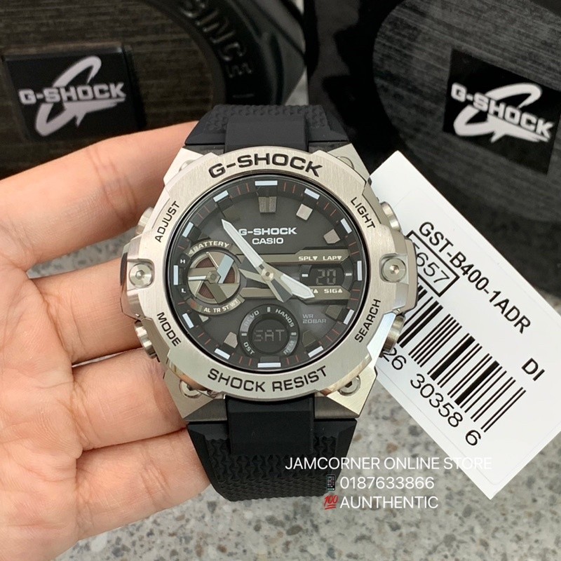 CASIO G-SHOCK GST-B400-1A G-STEEL with silver color face and resin band. K759 | Shopee Philippines