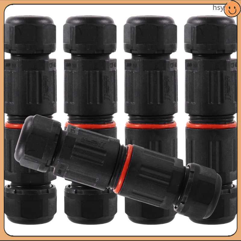 Screw-free Mini Waterproof Connector Three-core Straight-through Wire ...