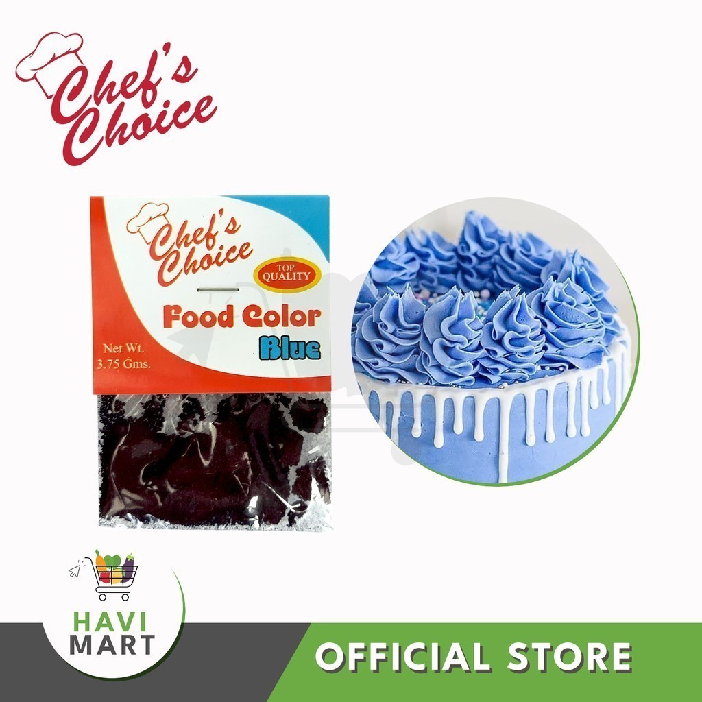 PH HAVI MART Chef's Choice Food Color Blue 3.75g | Shopee Philippines