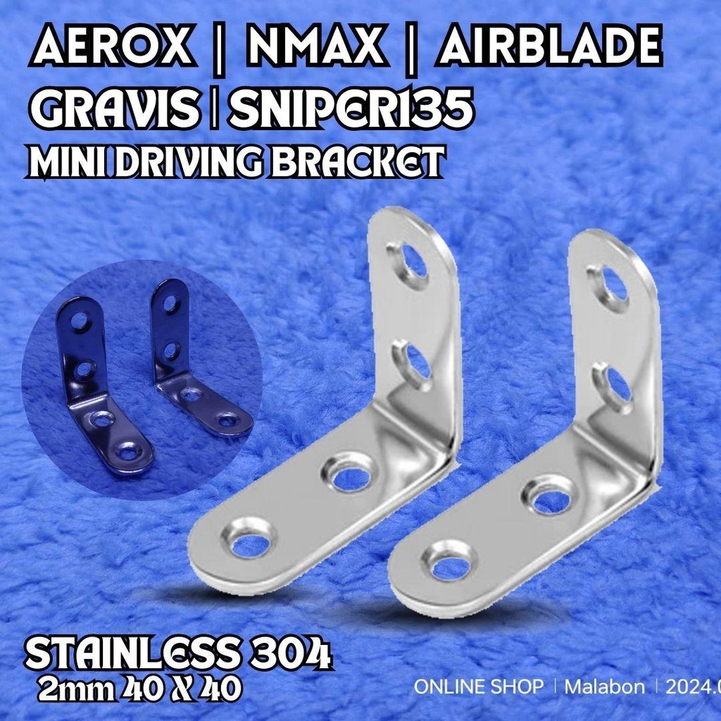 Universal Stainless Mini Driving Bracket for Nmax | Aerox |Air Blade ...