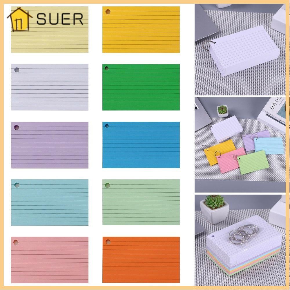 SUER1EN Loose-Leaf Index Cards, Loose-Leaf With Cover Binder Memo Book ...