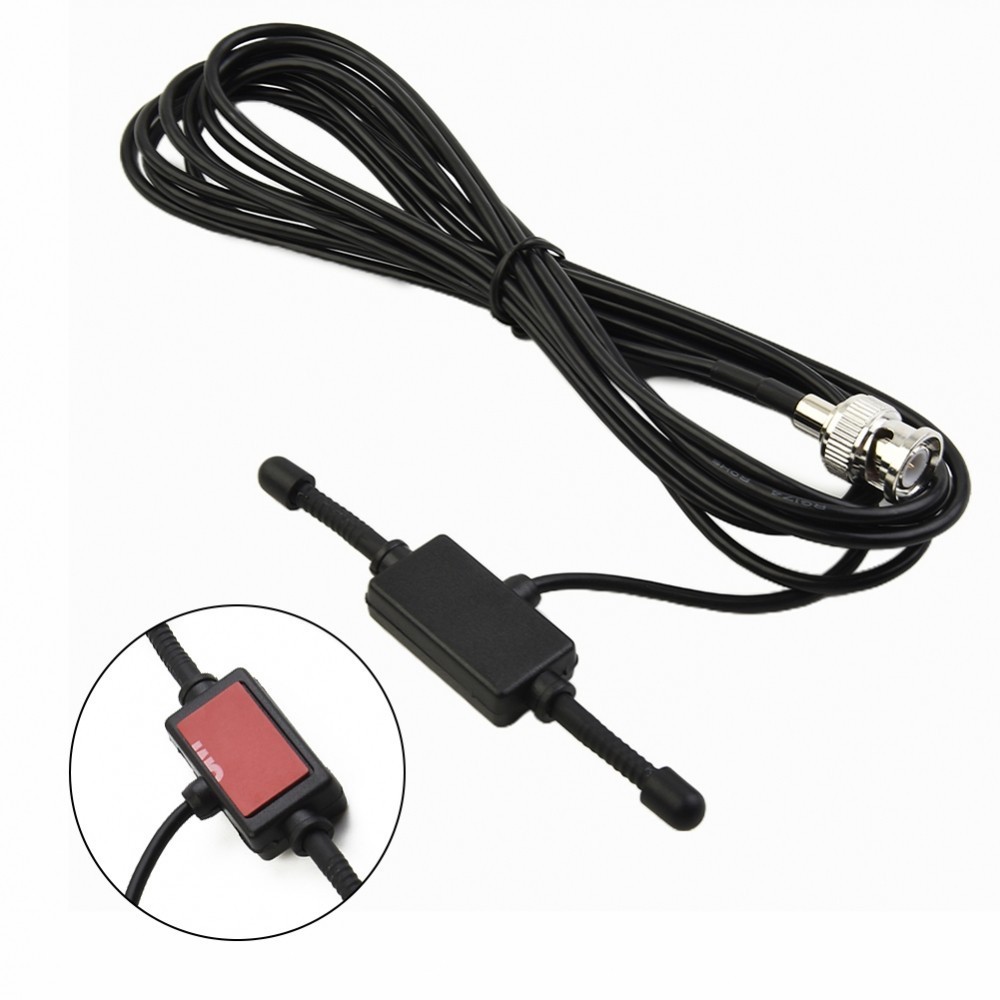 1x VHF UHF Car Truck Scanner Adhesive Mount Antenna BNC Male Dipole ...