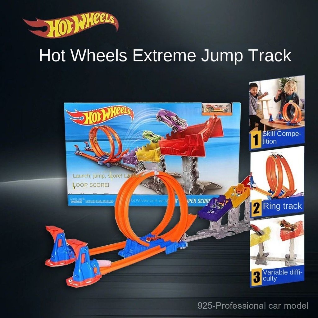 Hot Wheels Hot Wheels Toy Extreme Leap Score Racing Track Children ...