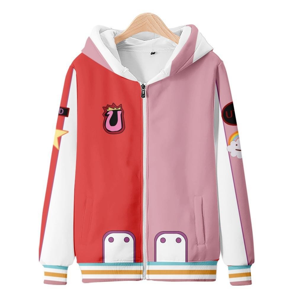 GG+ST1 One Piece RED Uta Jacket Anime Coat With Zipper Long Sleeve ...