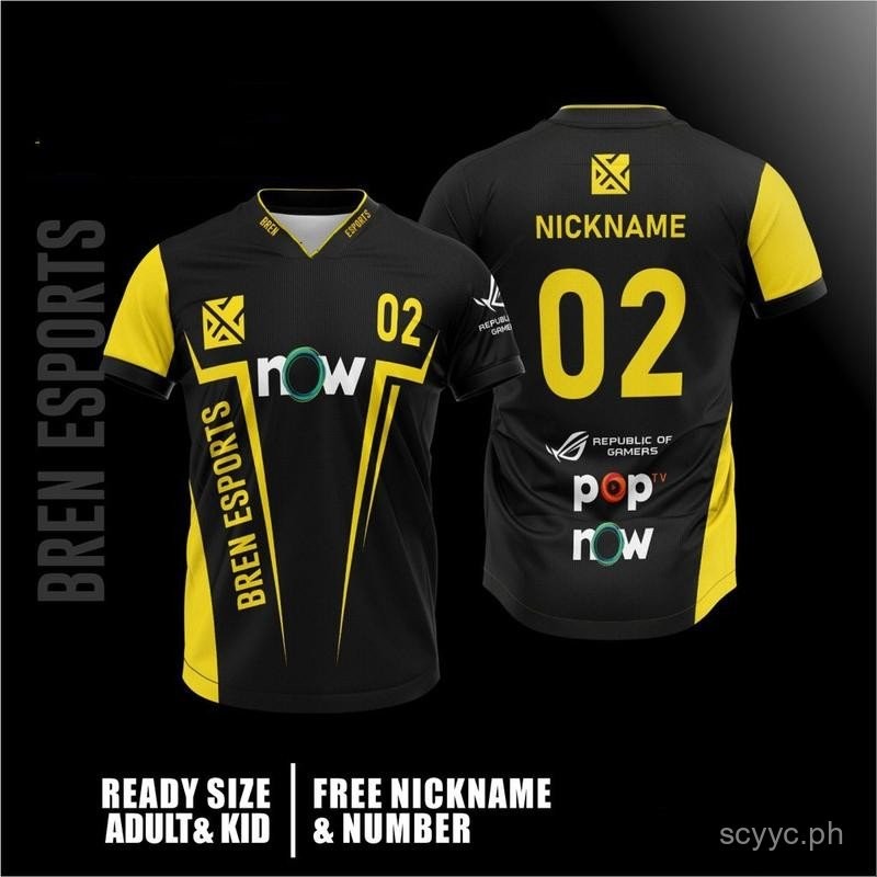Bren Esport Mobile Legends Jersey 3D e-sports jersey team sports jersey ...
