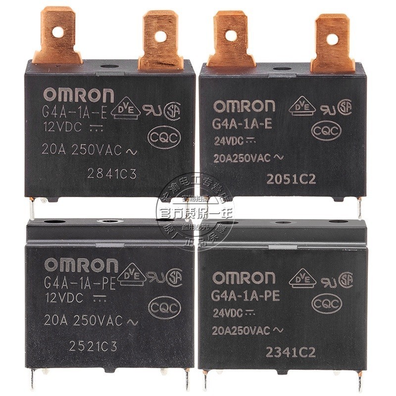 ⋊☼Omron power small relay original genuine G4A-1A-E G4A-1A-PE DC24V 12V ...