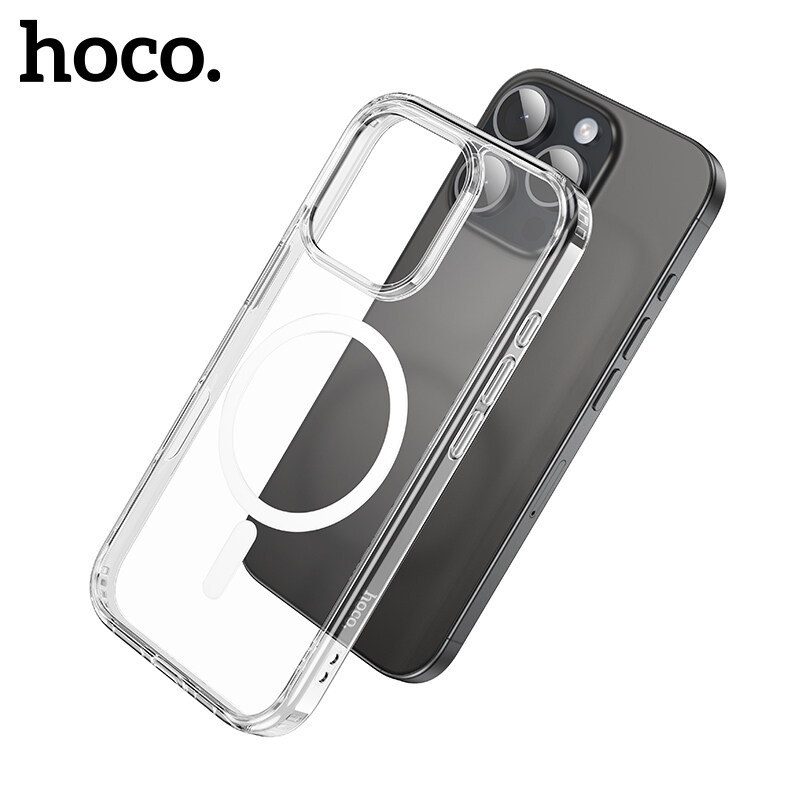 [for phone16] Hoco 100% Genuine Magsafe Clear Mobile Phone Case for ...