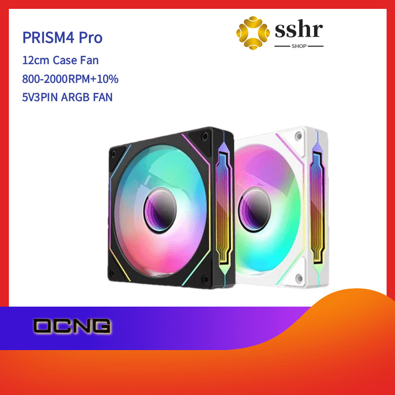 OCNG PRISM GEN4 PRO Computer Case Fan 12cm Cooler Fan 4PIN PWM Mute 800 ...