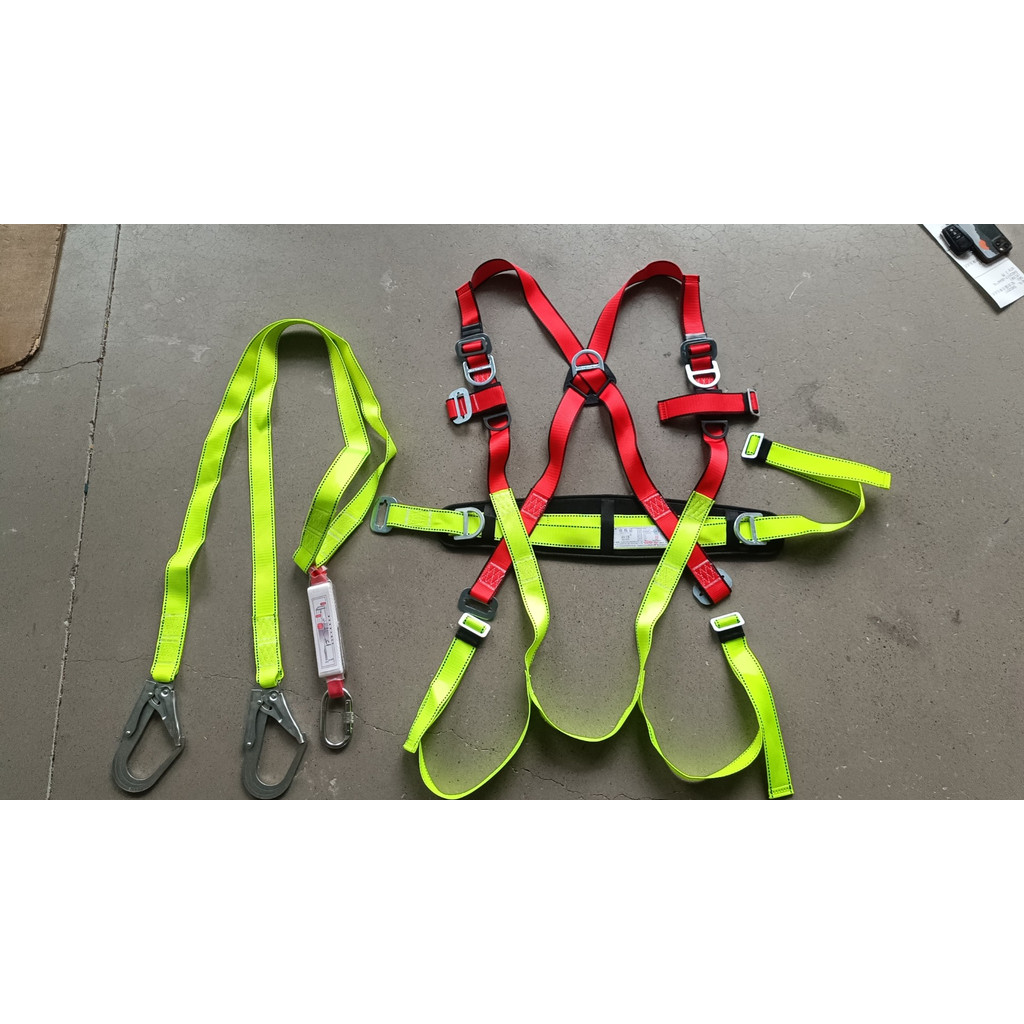 COD Full body harness with double lanyard | Shopee Philippines