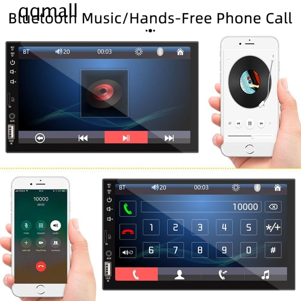 QQMALL 7 Inch Car Radio, Touch Screen Multimedia Universal Autoradio ...