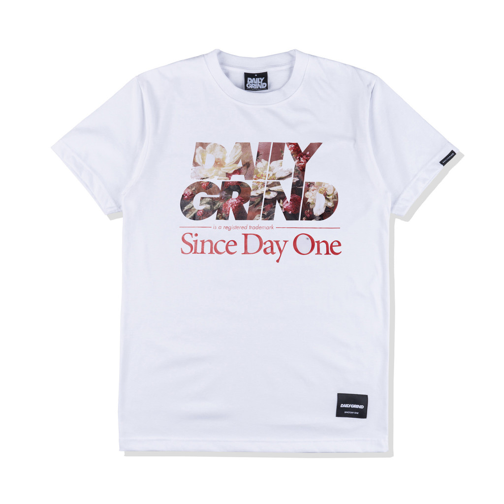 DAILY GRIND BLOSSOM TSHIRT WHITE | Shopee Philippines