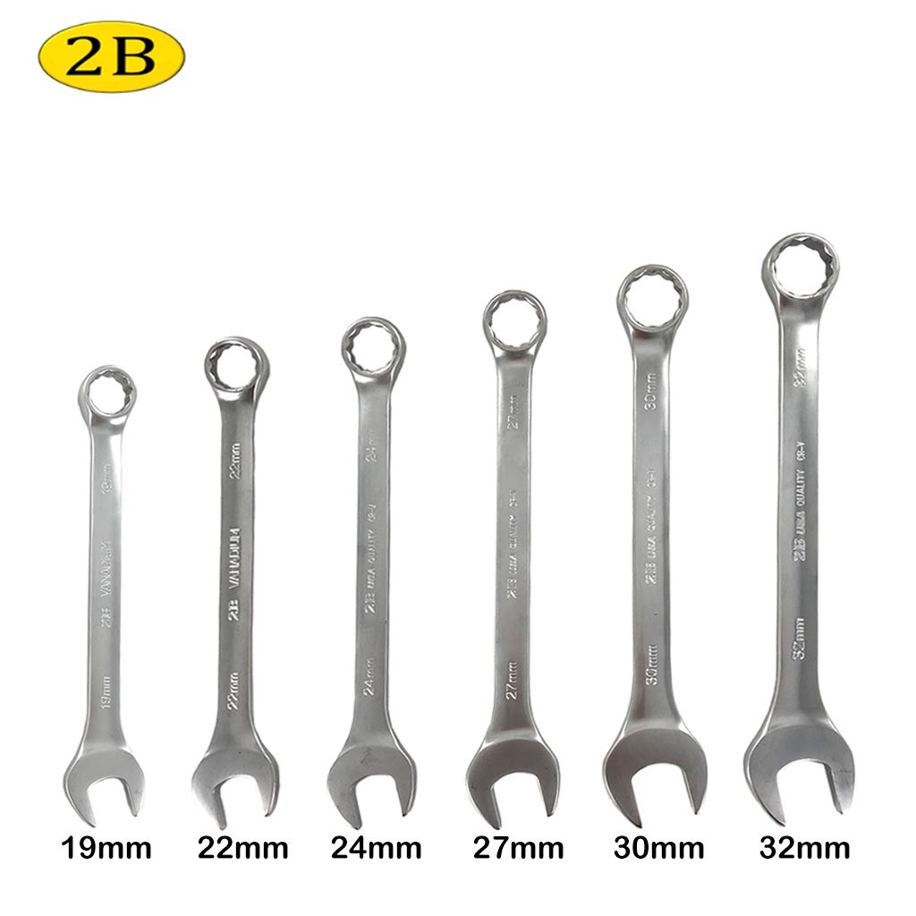 2B Wrench Repairing Tools Combination Double End Open Ring Spanner With ...