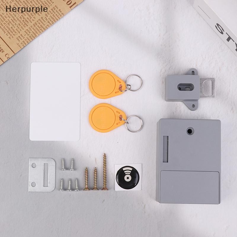 HER Smart Sensor Invisible Lock RFID Card Keykob Drawer Lock Hidden ...