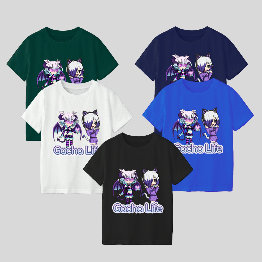 Gacha Life character short sleeve children's t-shirt tops, premium ...
