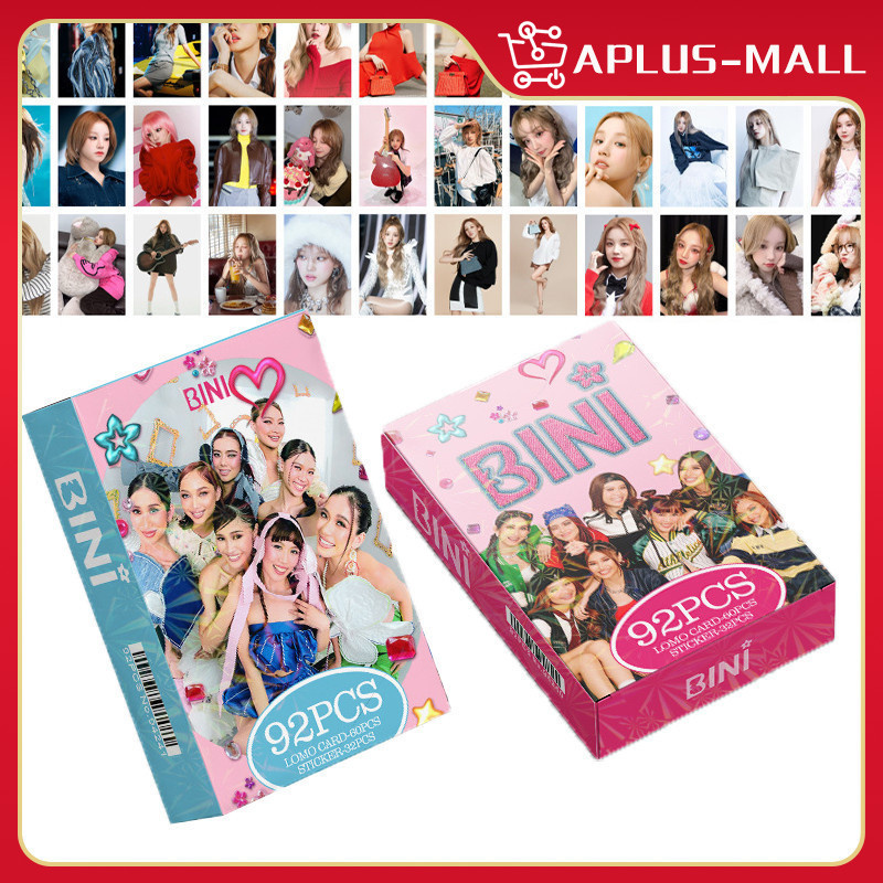 92Pcs/Box Bini Lomo Card Bini Photocards Jollibee Bini Lomo Cards Photo ...