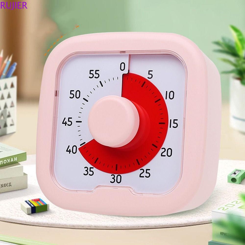 RUJIER Visual Timer, Silent 60-Minute Countdown Timer, Convenient with ...