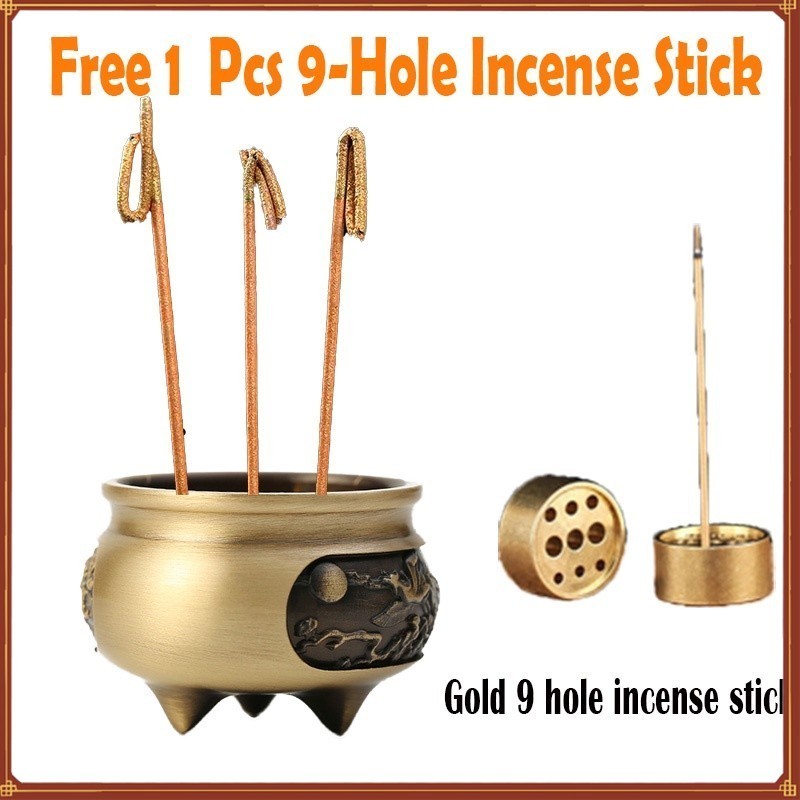 Three Foot Incense Stick Holder Mini Incense Burner Lotus Insenso Stick ...