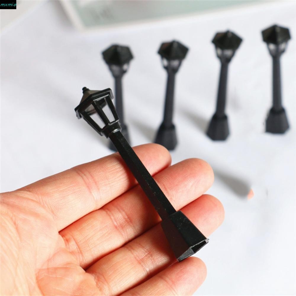 MXMIO 4pcs Miniature Street Light, Post Lights DIY Dollhouse Street ...