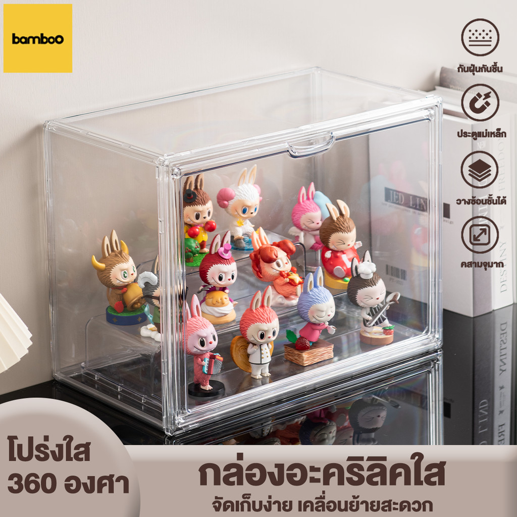 Model Box labubu Clear Acrylic Easy To Open-Close Magnetic Lid Suitable ...