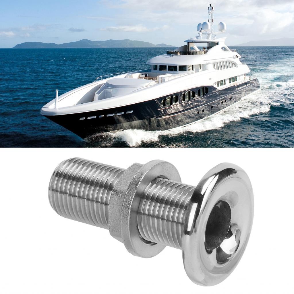Soyoung 1/2in Yacht Water Outlet Port 316 Stainless Steel Anticorrosion ...