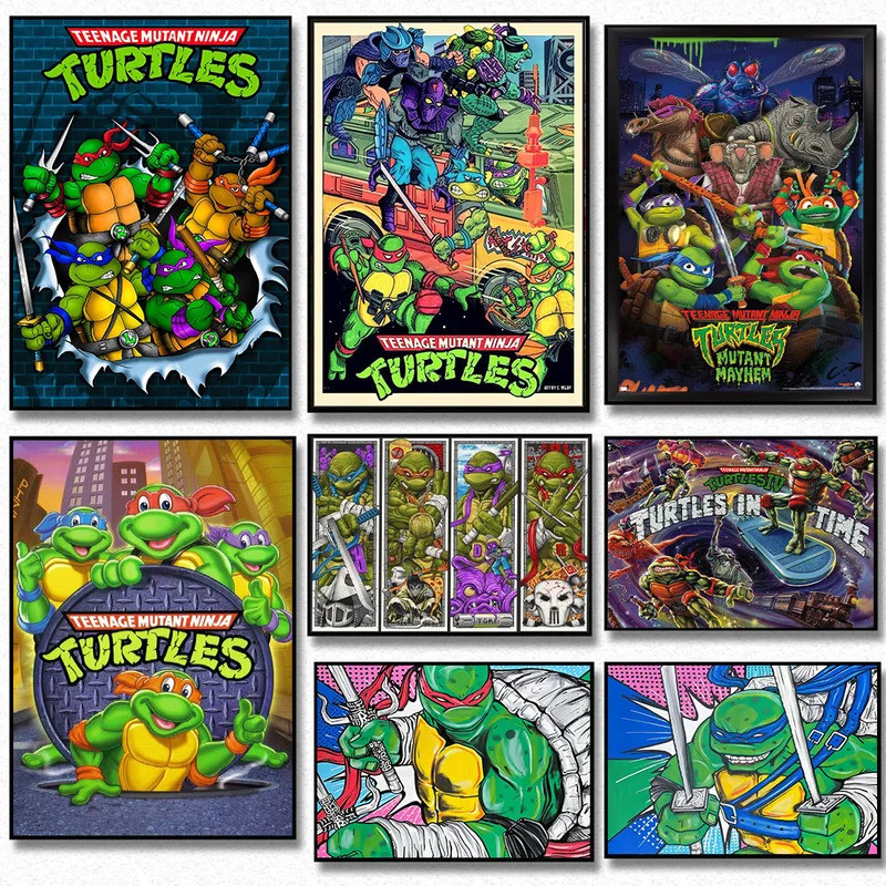 Street Art Ninja Turtles Poster Prints for Living Room Home Decor Tmnt ...