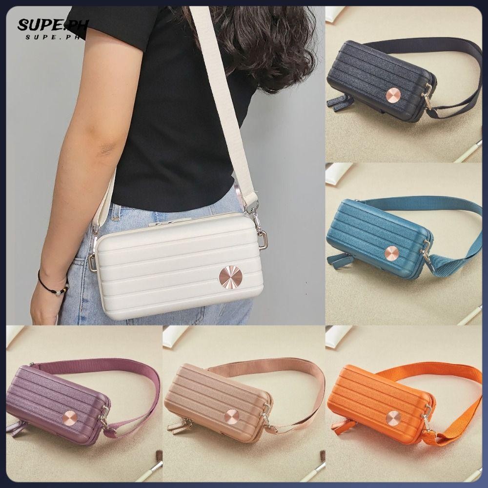 SUPE Hard-Shell Crossbody Bag, Adjustable Shoulder Strap Waterproof ...