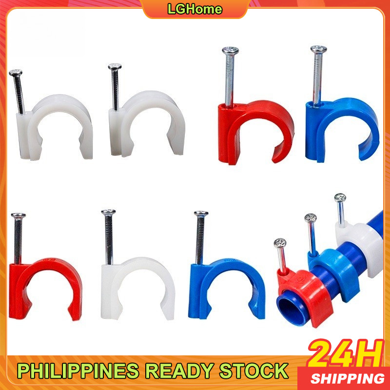 50/100pcs Heavy Duty Pvc Pipe Clamp Half Clamp Hose Clamp Pipe Clip ...