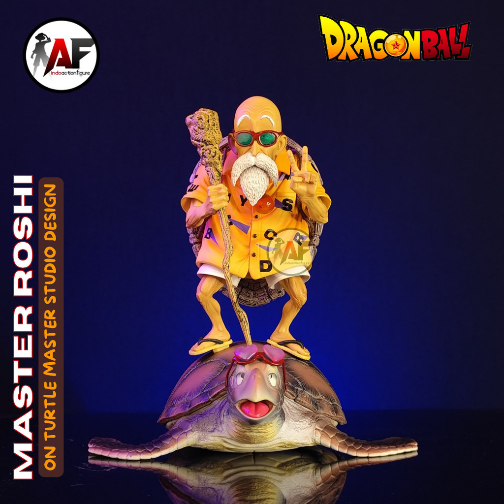 Statue Action Figure Dragon Ball Master Roshi on Turtle Master Studio ...